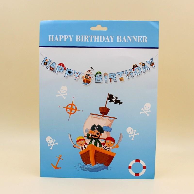 Banner Happy Birthday Pirates Theme – Basics.pk