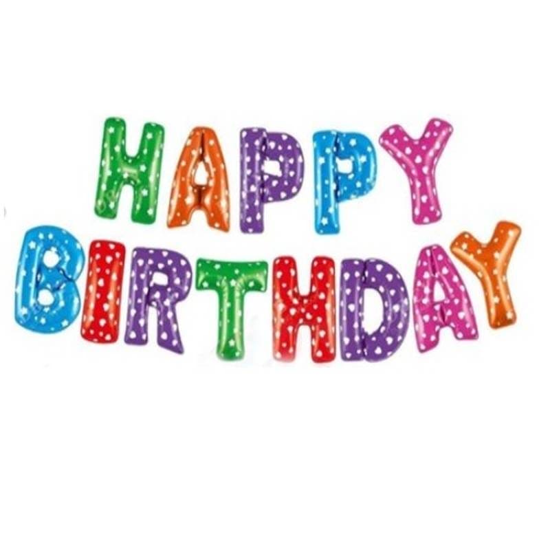 BALLOONS Foil 18" Colorful "Happy Birthday" – Basics.pk