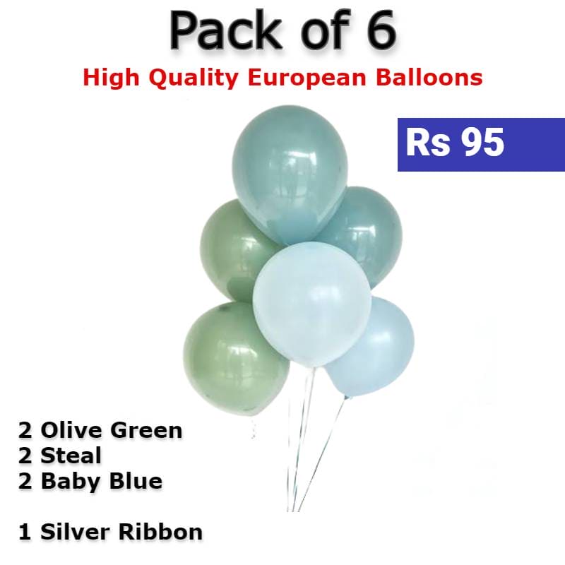 Balloons Bunch 6 - European High Quality Balloons – Basics.pk