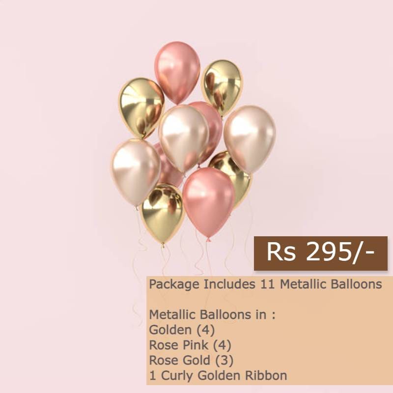 Balloons Bunch 11 Metallic – Basics.pk