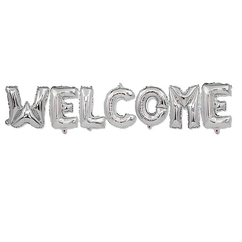 Balloons Foil Welcome Silver – Basics.pk