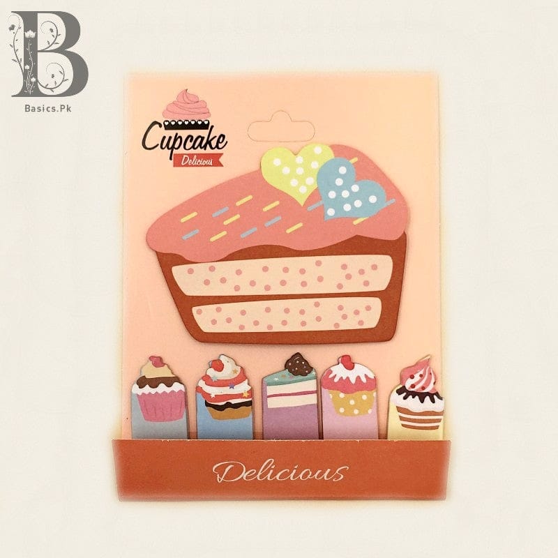 STICKY NOTES Cup Cake Orange – Basics.pk
