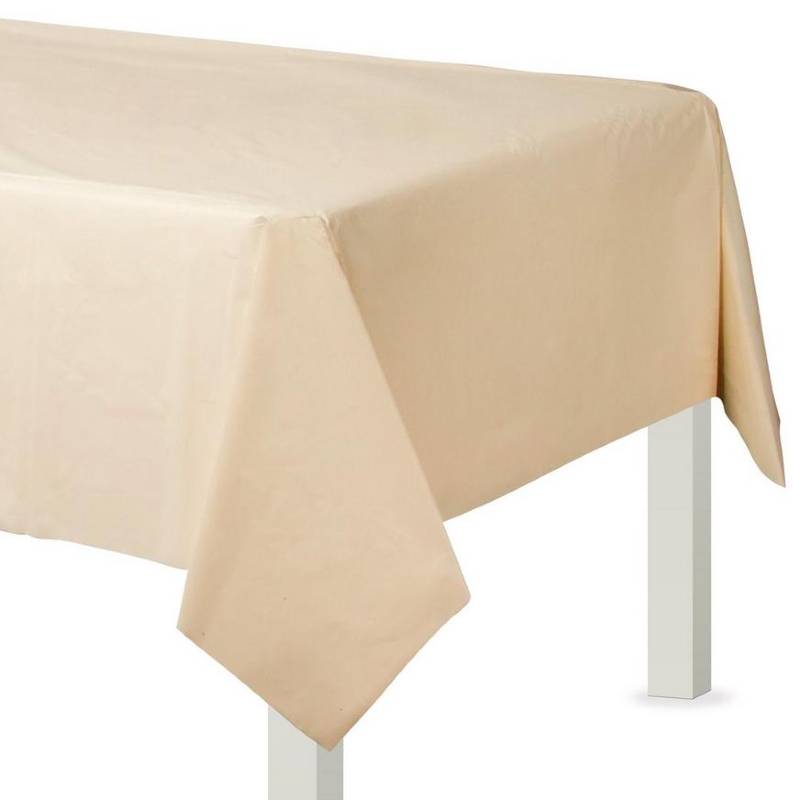 Table Sheet Vanilla Cream Plastic Cover – Basics.pk